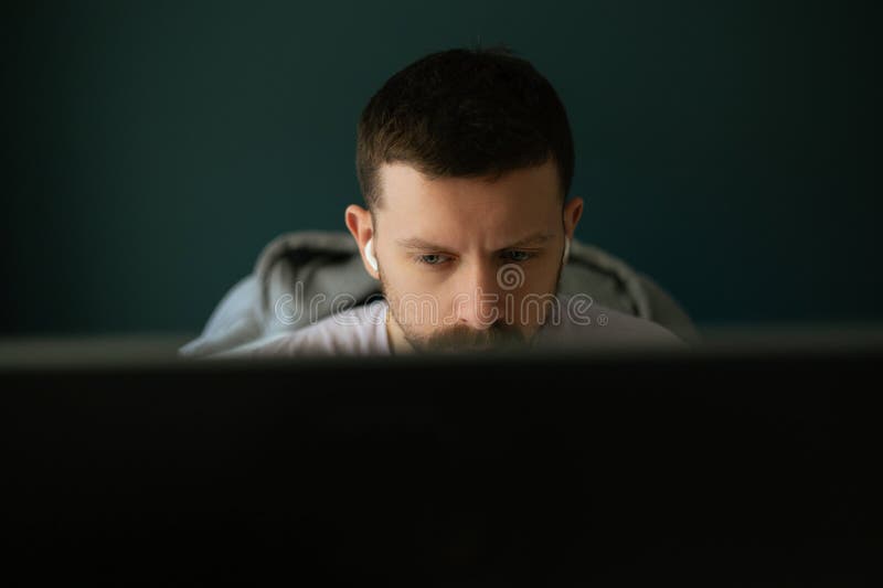 Developer Guy Codes Computer Stock Photos - Free & Royalty-Free Stock ...