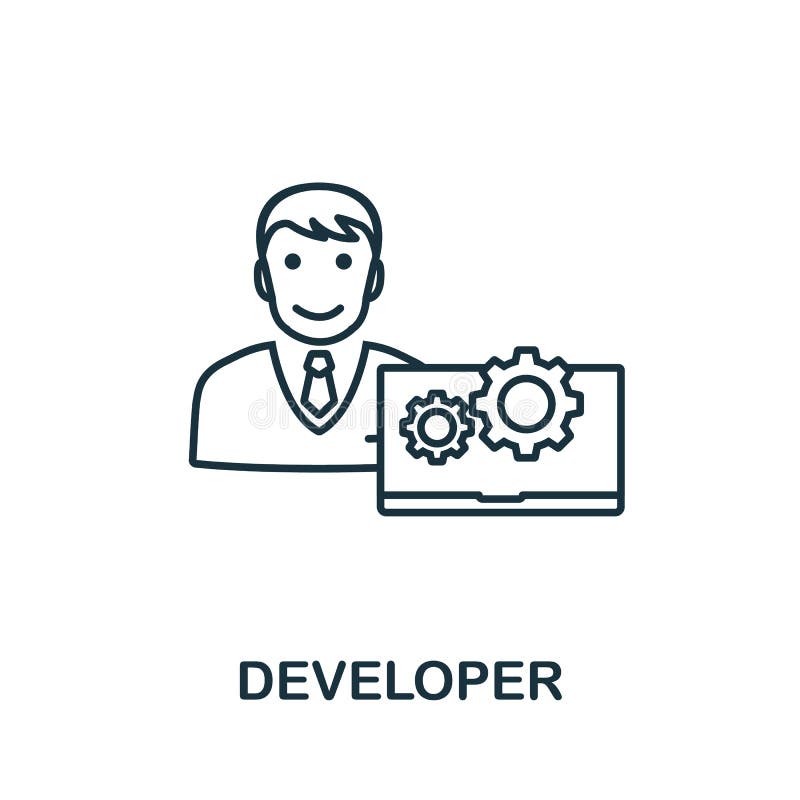 Developer Icon. Simple Element from Agile Method Collection. Filled ... Developer Icon. Simple Element from Agile Method Collection. Filled ...