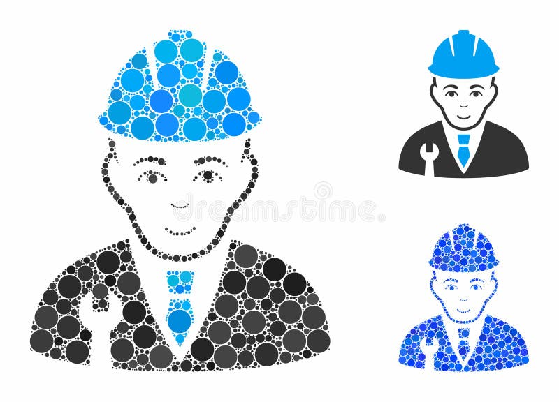 Developer Mosaic Icon of Circles Stock Vector - Illustration of ...