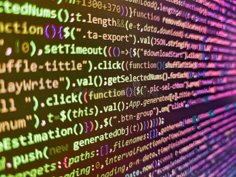 Developer Occupation Work Photo. Malware is Hidden in the Code. Website ...