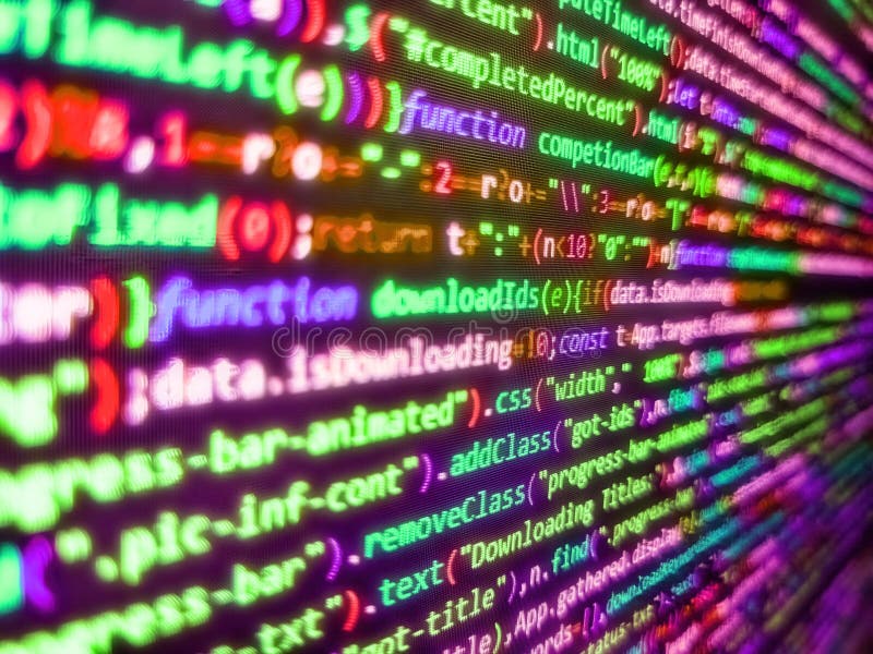 Software Engineer at Work. Website Programming Code. Business and AI ...