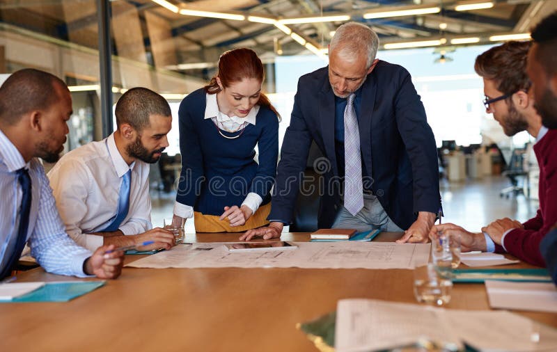 Developer, People or Architecture Floor Plan in Meeting for Engineering ...