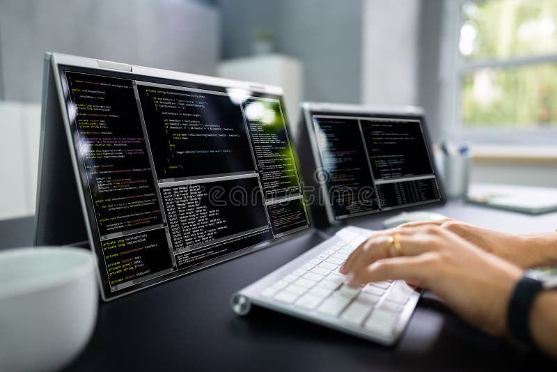Developer Programmer Woman Coding Software Stock Photo - Image of ... Developer Programmer Woman Coding Software Stock Photo - Image of ...