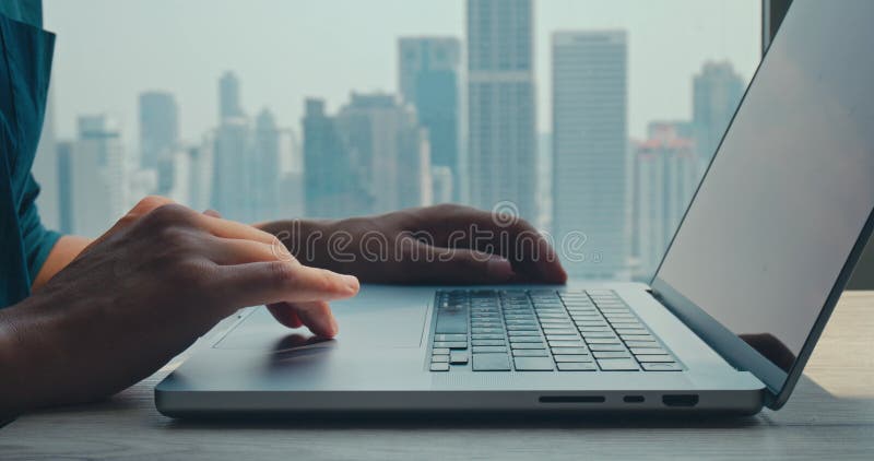 Developer Refining Code Near Urban Skyline, Developer Inspired by ...