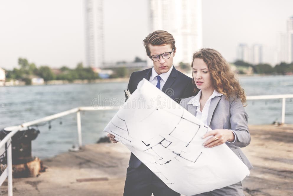 Developer Servey Planning Structure Construction Concept Stock Photo ...