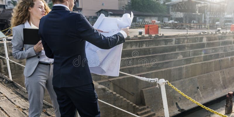 Developer Servey Planning Structure Construction Concept Stock Photo ...