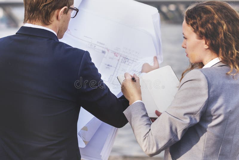 Developer Servey Planning Structure Construction Concept Stock Image ...