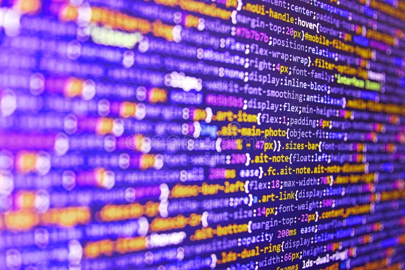 Data Encryption Security Code On A Computer Display Data Encryption Security Code On A Computer