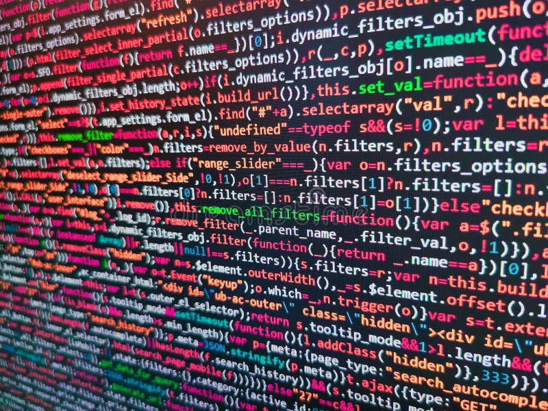 Website HTML Code Browser View on White Background Stock Image - Image ...