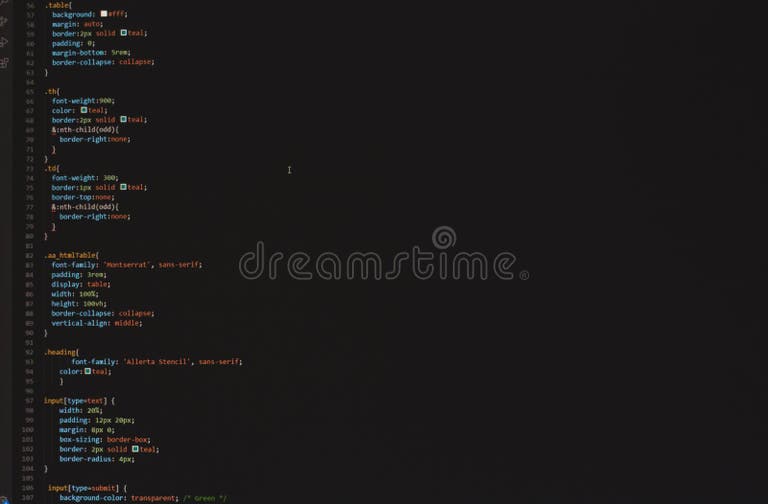 Developer Software Source Code on Monitor Screen. Writing Script of ...