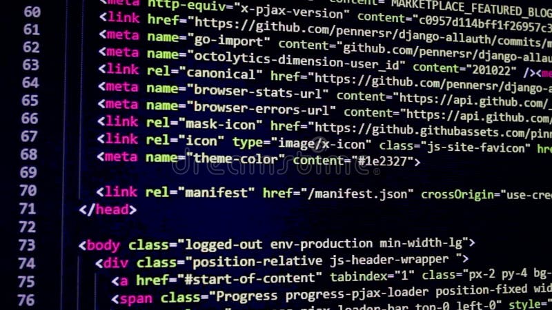 Software Source Code Programming Code Programming Code On Computer