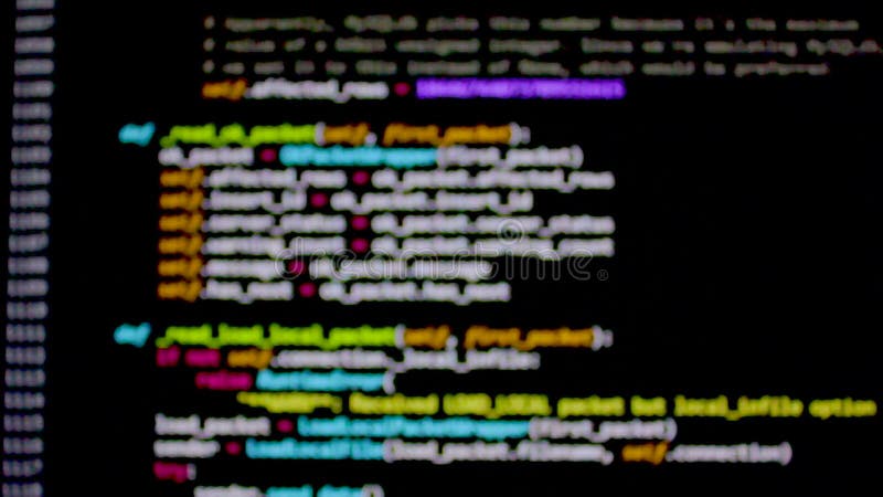 Software Source Code Screen Programming Code Writing Script Stock Footage Video Of Python