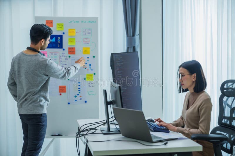 Developer Team Present Project Interface Design with Board and Solving ...