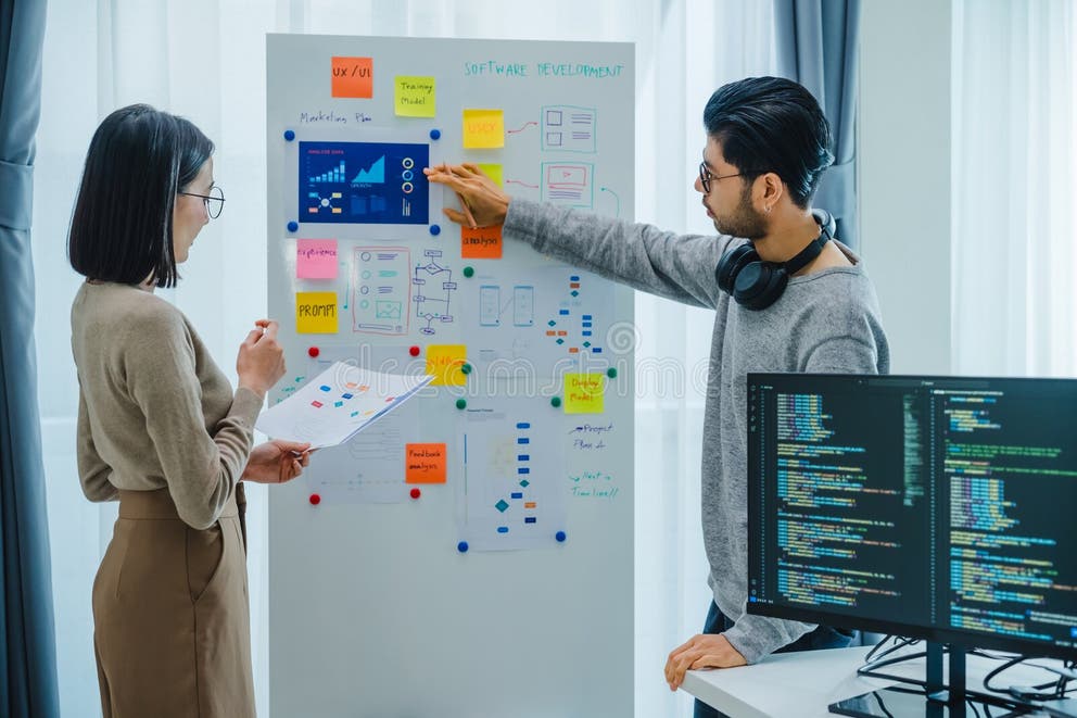 Developer Team Present Project Interface Design with Board and Solving ...