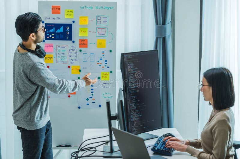 Developer Team Present Project Interface Design with Board and Solving ...