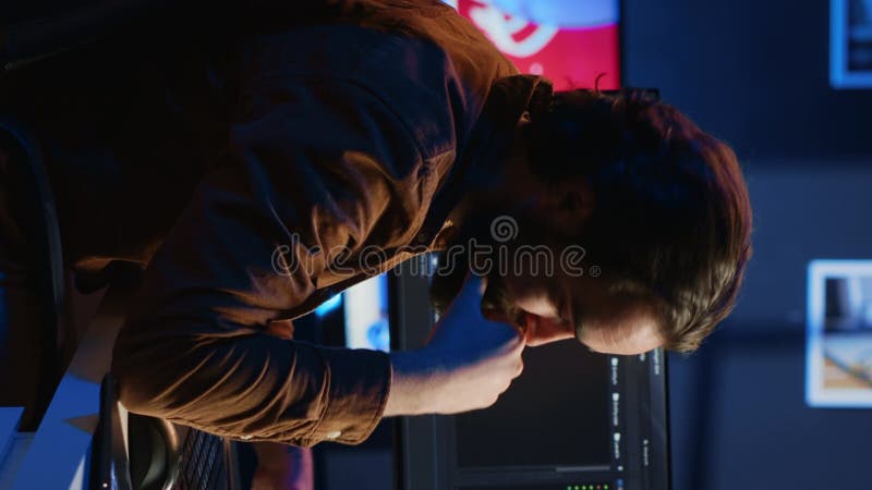 Developer Typing Code in Home Office To Develop Software Application Stock Video - Video of ...