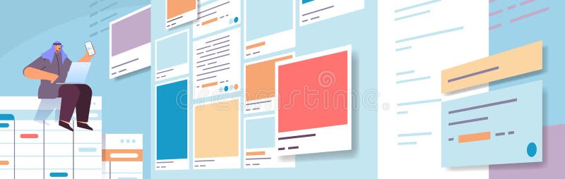 Developer Using Laptop Computer Web Development Concept Web Programming Concept Programming