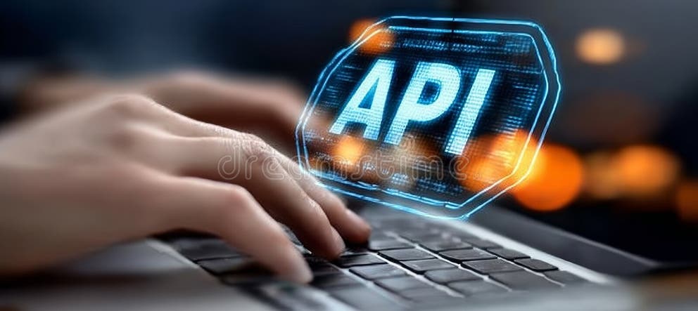 A Developer Working on Code for API Connections while Using a Laptop ...