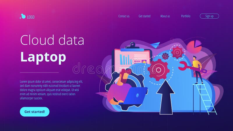 Cloud Engineering Concept Vector Illustration. Stock Vector ...