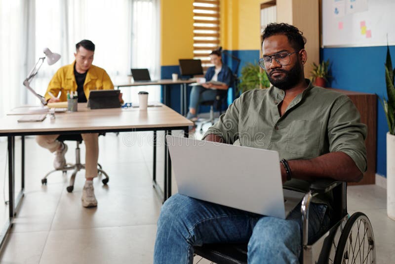 Developer Working in Open Space Office Stock Photo - Image of ...