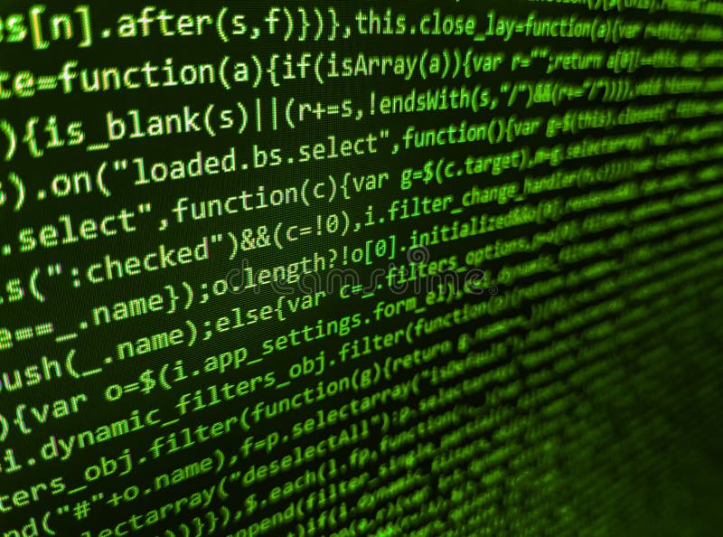 Developer Working On Program Codes Computer Program Preview Data Encryption Security Code On A