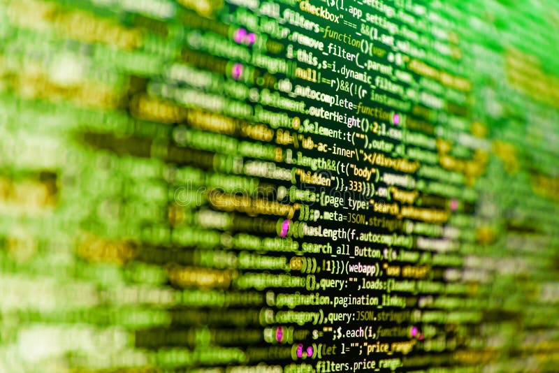Developer Working On Software Codes In Office Computer Script Coding Source Code On Desktop 9778