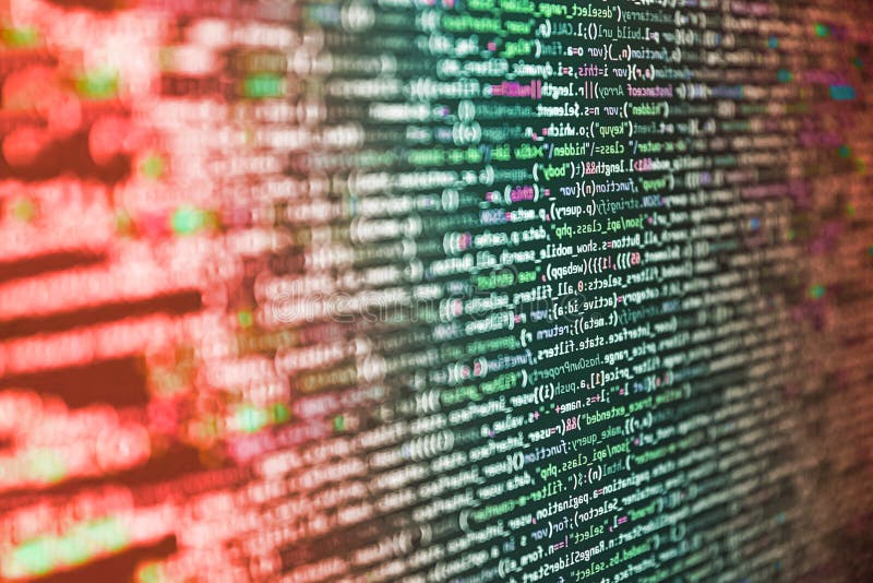 Generic Javascript Code On Computer Monitor Stock Image Image Of Html5 Ajax 27738467
