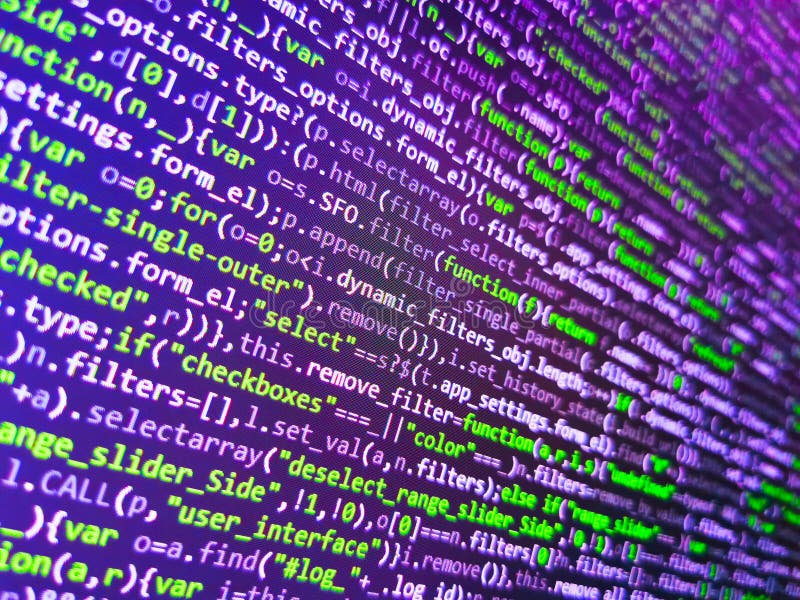 Developer Working on Software Codes in Office. Mobile App Developer ...