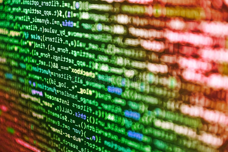 Developer Working on Source Codes on Computer at Office. Abstract ... Developer Working on Source Codes on Computer at Office. Abstract ...