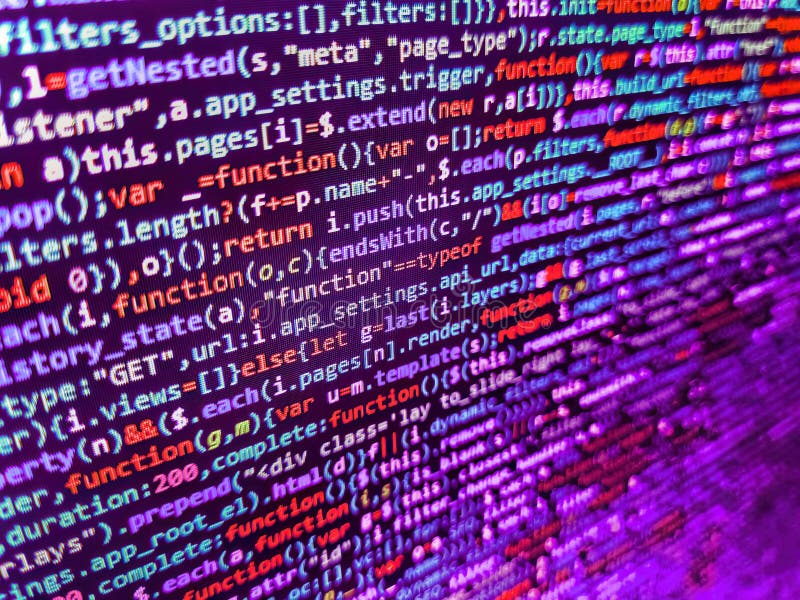 Developer Working On Websites Codes In Office Web Abstract Programming And Created Virus On