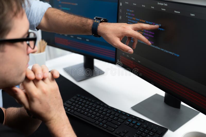 It Developers Creating Online Software Development Information