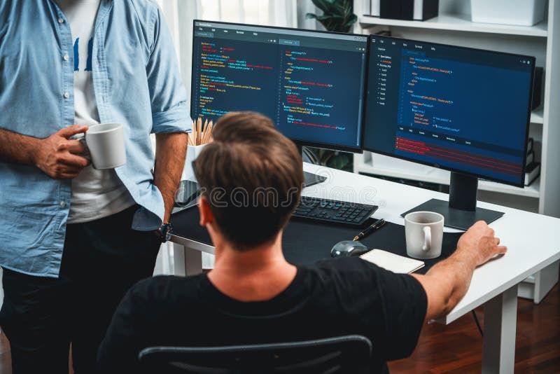 It Developers Discussing Online Software Development Information ... It Developers Discussing Online Software Development Information ...
