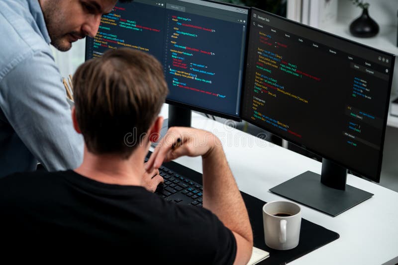It Developers Discussing Online Software Development Information ... It Developers Discussing Online Software Development Information ...