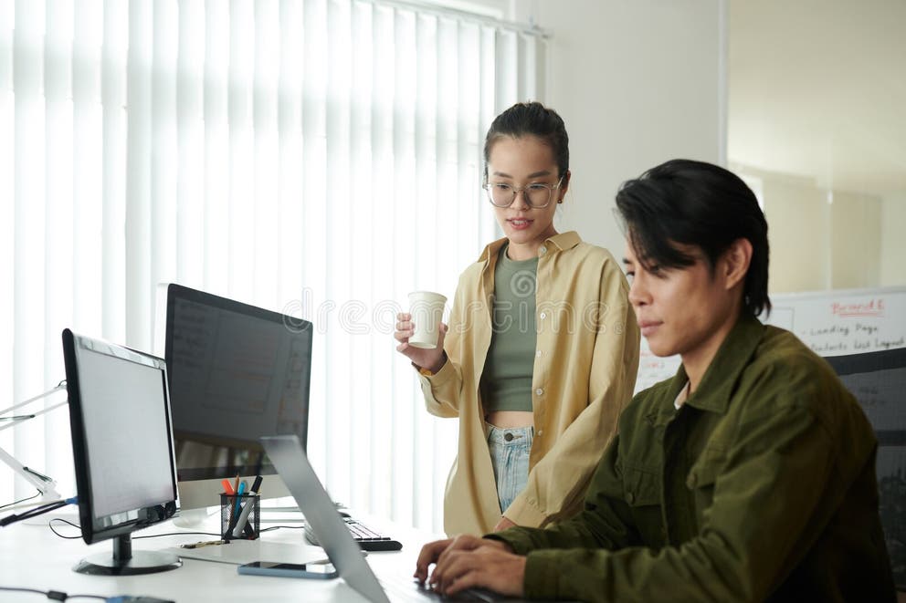 Developers Fixing Bugs stock photo. Image of cooperation - 288274542