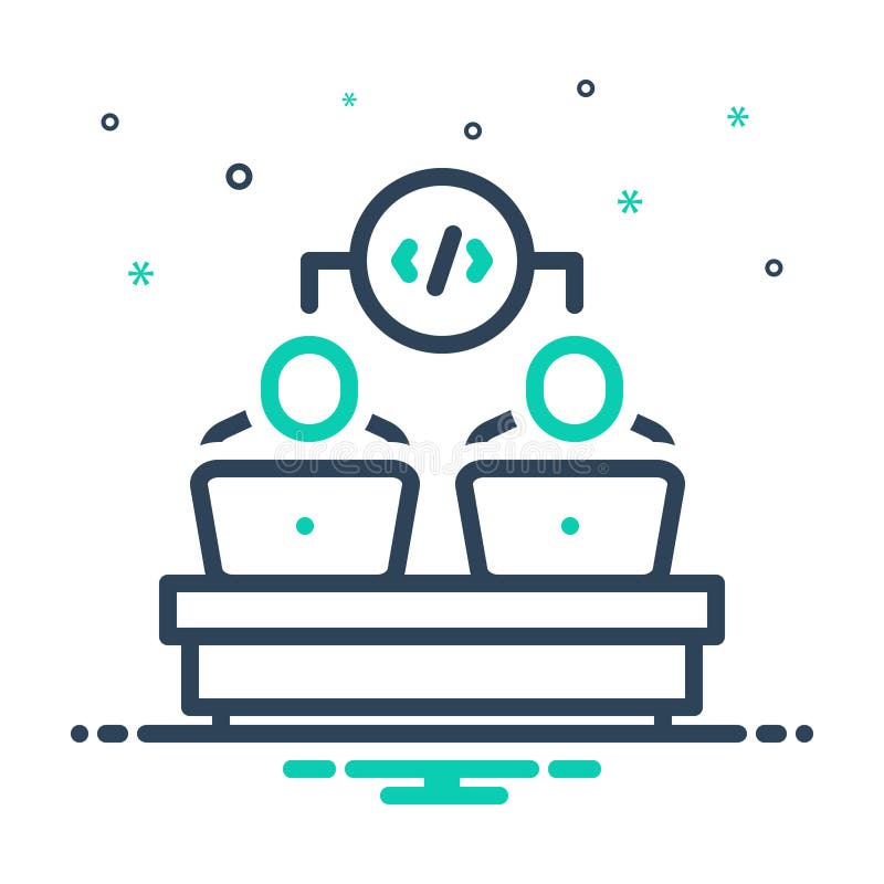 Mix Icon for Developers, Planner and Worker Stock Vector - Illustration ...