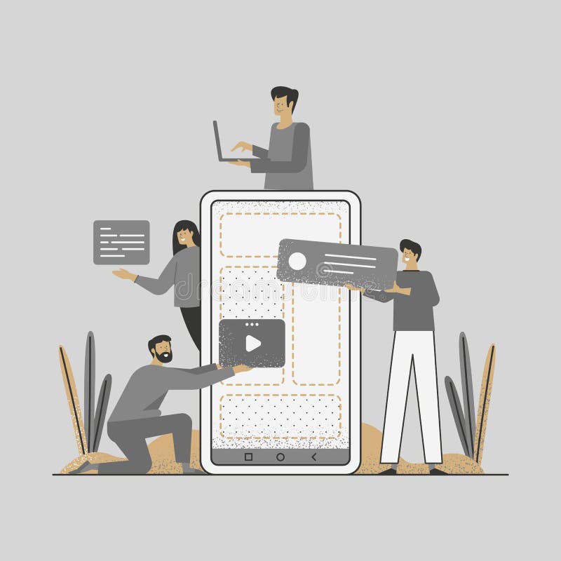 Developers Show Their Illustration Stock Illustration - Illustration of ...