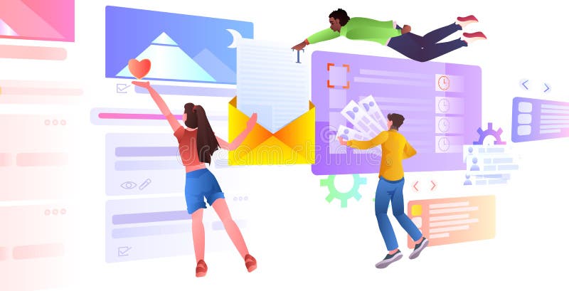 Software Application Interface Development Computer Programming Device Technology Stock Vector ...