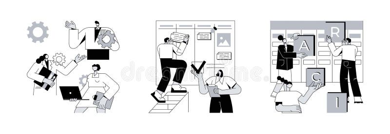 Developers Team Management Abstract Concept Vector Illustrations. Stock ...