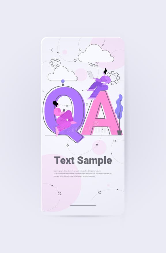 Developers Testing Software App on Digital Gadgets QA Quality Assurance ...