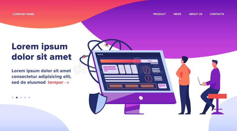 Code Testing Functional Test For Pc Cartoon Banner Stock Vector Illustration Of Programming