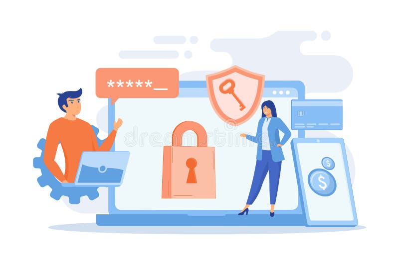 Developers Work on Cyber Security Program. Cyber Security Software ...