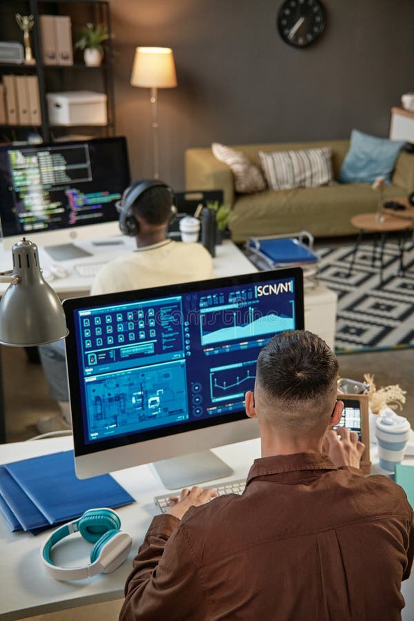 Developers Working on Product Stock Image - Image of test, interface ...