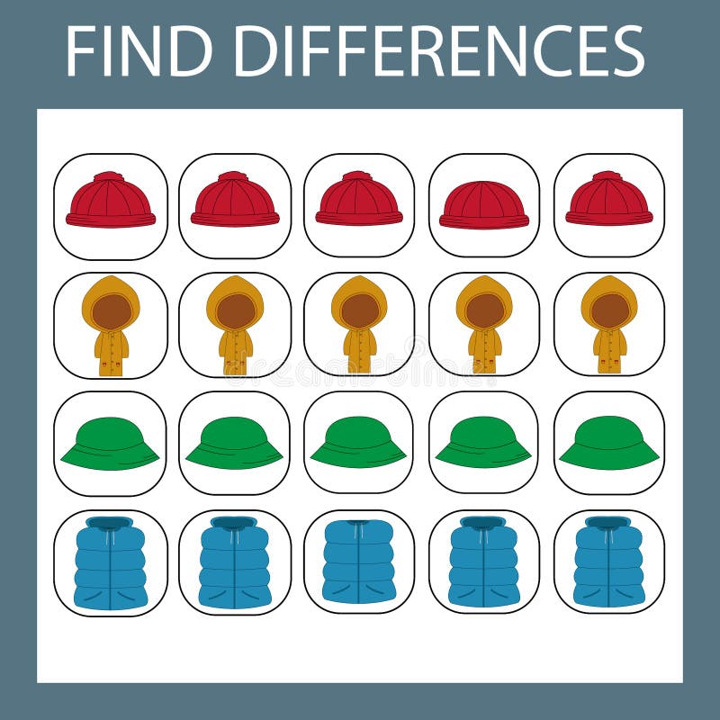 Educational Game for Preschoolers Stock Illustration - Illustration of ...