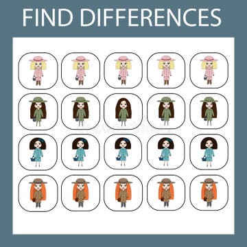 Spot Difference Clothes Stock Illustrations – 13 Spot Difference ...