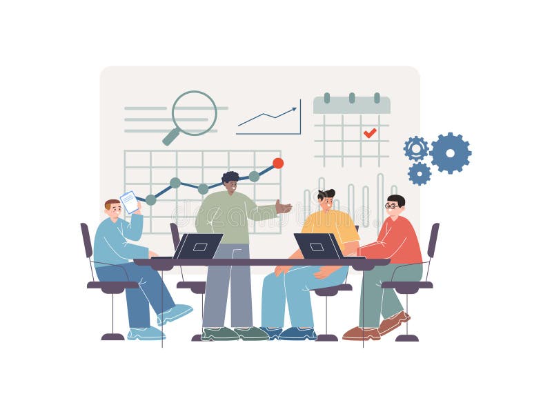 Developing a Business Plan Together Four Man Useable Discussion Mind ...