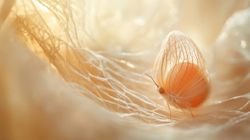 Developing Butterfly Embryo within Chrysalid Stage Stock Illustration ...