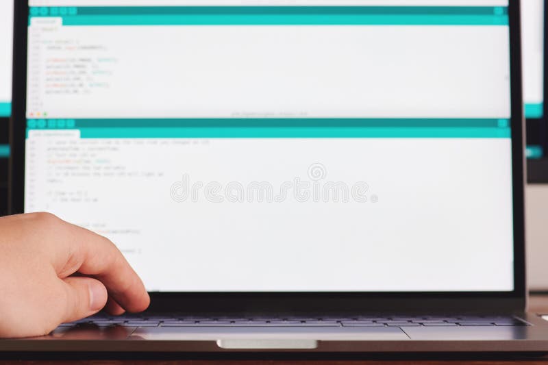 Developing Computer Software Theme Stock Image - Image of engineer ...