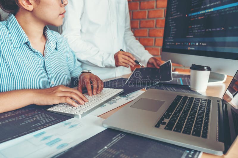 Developing Concentrated Programmer Reading Computer Codes Development Website Design And Coding