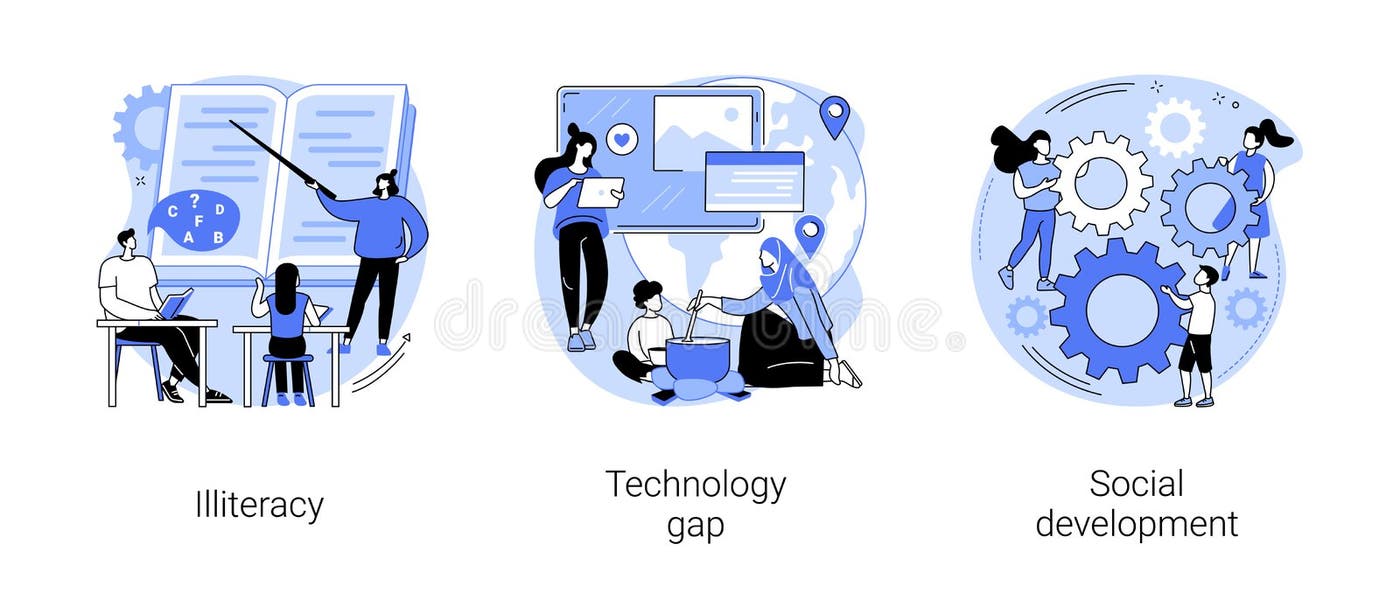 Illiteracy Vector Stock Illustrations – 122 Illiteracy Vector Stock ...