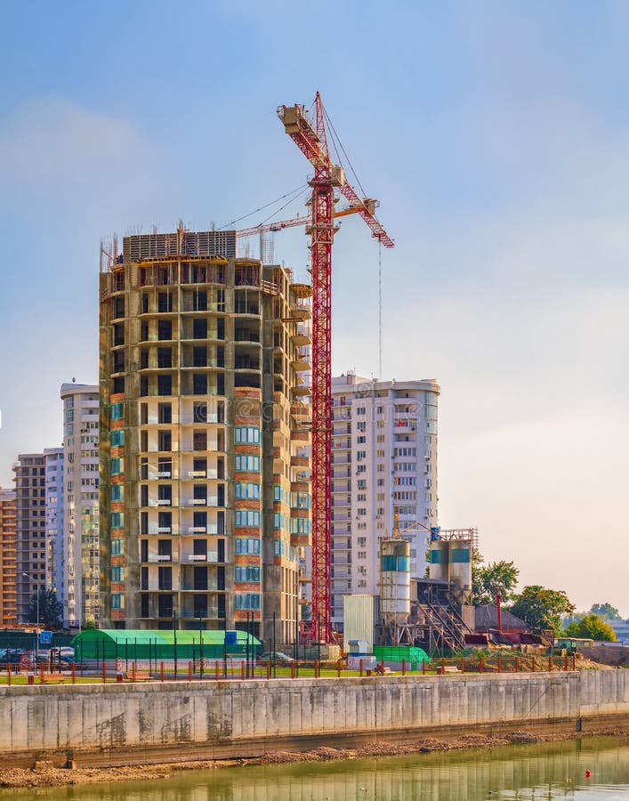Developing High-rise Residential Building Stock Image - Image of ...